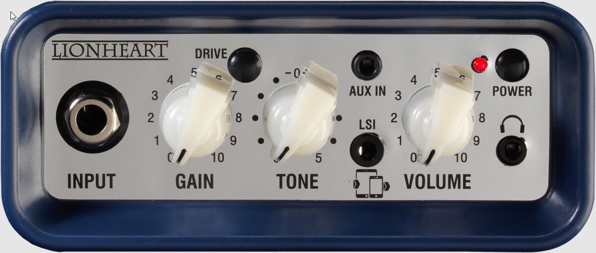 LANEY MINI-LION 3 WATT MINI AMP BATTERY OR OPTIONAL POWER POWERED BLUE